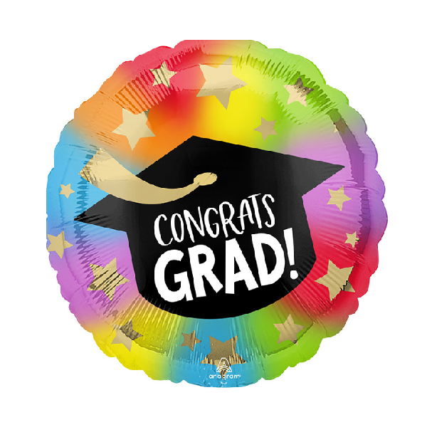 18″ Congrats Grad Foil Balloon – Sig's Party 'N Gifts